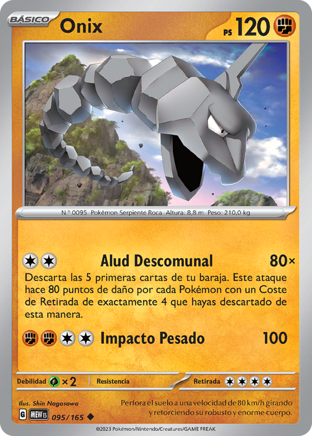 Onix (151 TCG) - WikiDex, la enciclopedia Pokémon