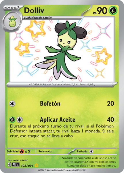 Dolliv (Escarlata y Púrpura TCG) - WikiDex, la enciclopedia Pokémon
