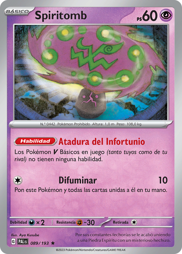 Spiritomb (Evoluciones en Paldea TCG) - WikiDex, la enciclopedia Pokémon