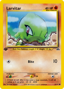 Larvitar (Neo Discovery TCG) - WikiDex, la enciclopedia Pokémon