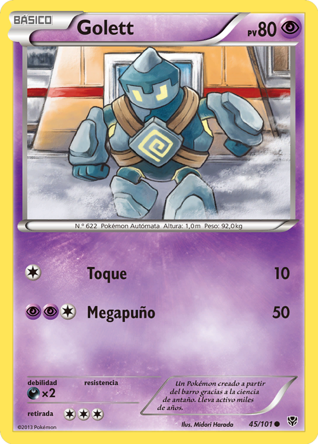 Golett (Explosión Plasma TCG) - WikiDex, la enciclopedia Pokémon