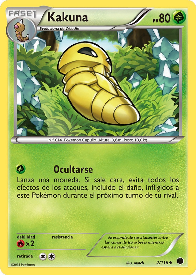 Kakuna (Glaciación Plasma TCG) - WikiDex, la enciclopedia Pokémon