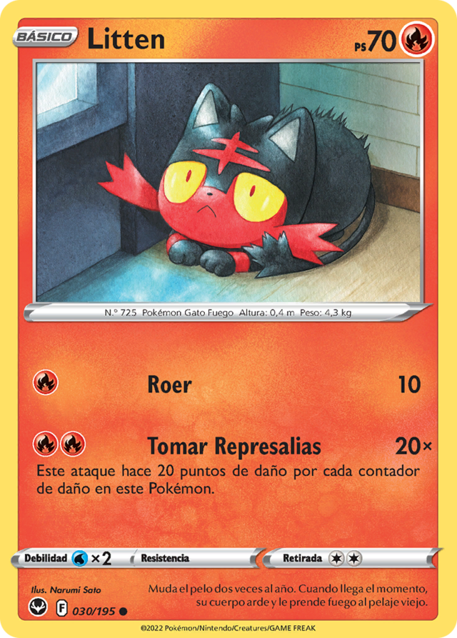 Litten (Tempestad Plateada TCG) - WikiDex, la enciclopedia Pokémon