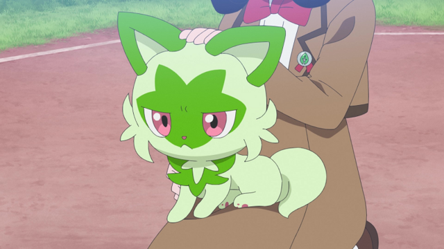 Archivo:EP1237 Sprigatito molesto.png - WikiDex, la enciclopedia Pokémon