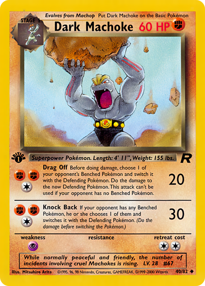 Dark Machoke (Team Rocket TCG) - WikiDex, la enciclopedia Pokémon