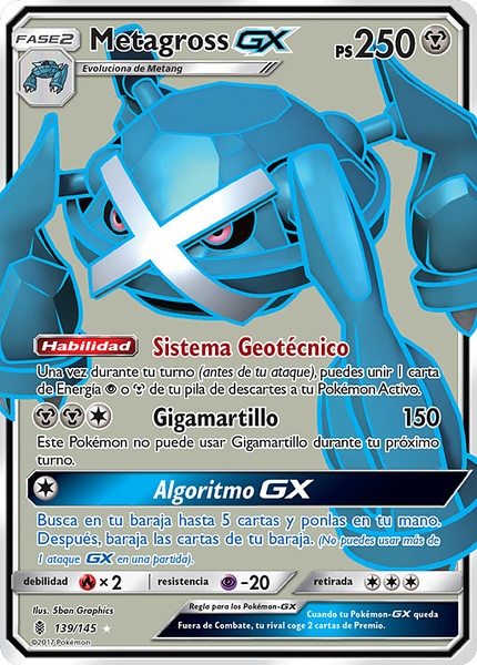 Metagross-GX (Albor de Guardianes TCG) - WikiDex, la enciclopedia Pokémon