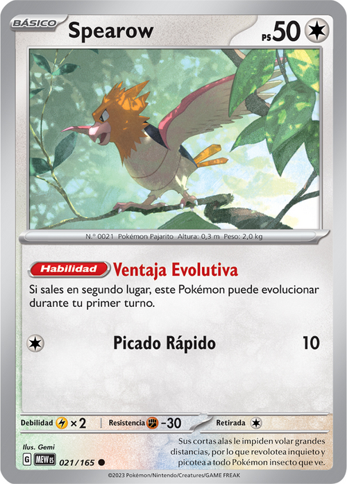 Spearow (151 TCG) - WikiDex, la enciclopedia Pokémon
