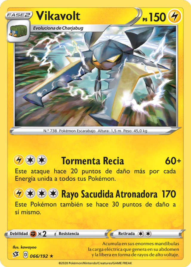 Vikavolt (Choque Rebelde TCG) - WikiDex, la enciclopedia Pokémon