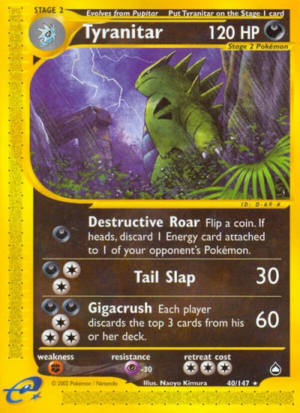 Pupitar (Aquapolis TCG) - WikiDex, la enciclopedia Pokémon