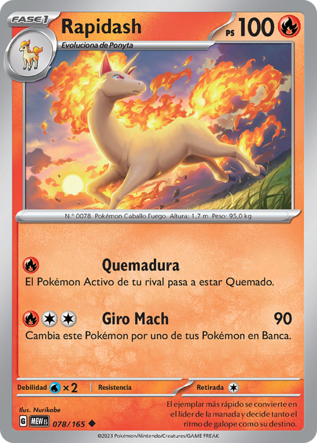 Rapidash (151 TCG) - WikiDex, la enciclopedia Pokémon