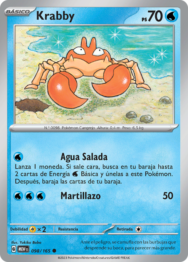 Krabby (151 TCG) - WikiDex, la enciclopedia Pokémon