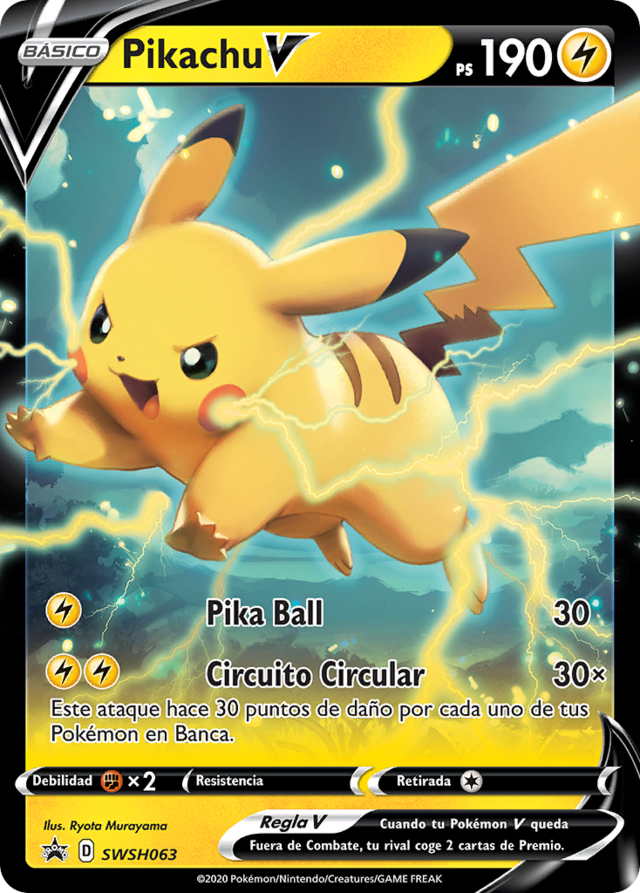 Pikachu V (SWSH Promo 63 TCG) - WikiDex, la enciclopedia Pokémon