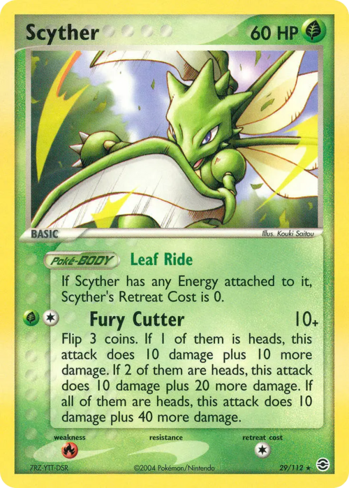 Scyther (FireRed & LeafGreen TCG) - WikiDex, la enciclopedia Pokémon