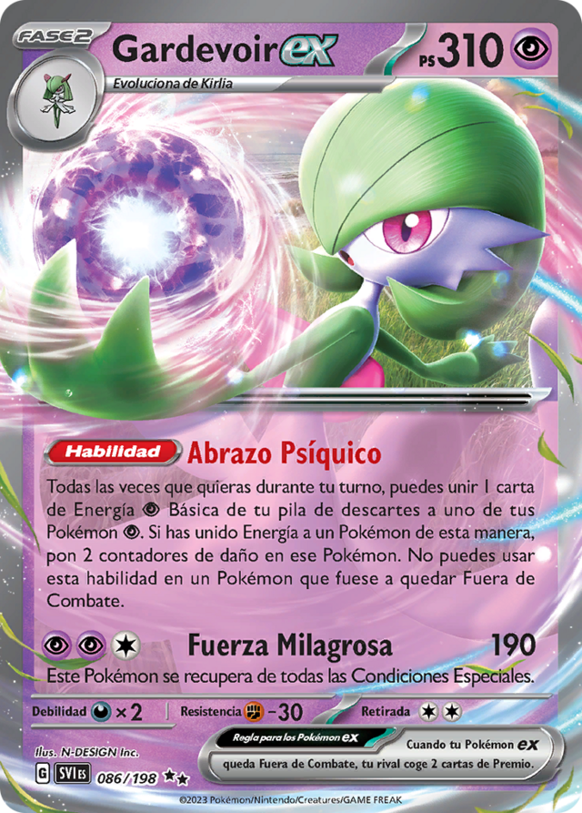 Gardevoir ex (Escarlata y Púrpura TCG) - WikiDex, la enciclopedia Pokémon