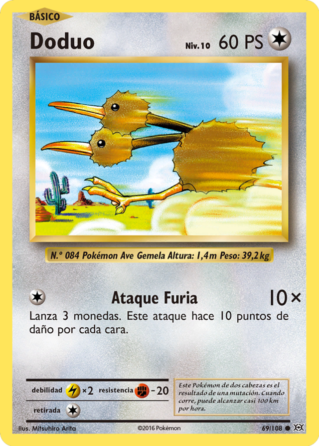 Doduo (Evoluciones TCG) - WikiDex, la enciclopedia Pokémon