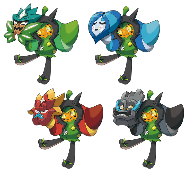 Archivo:Formas de Ogerpon.png - WikiDex, la enciclopedia Pokémon