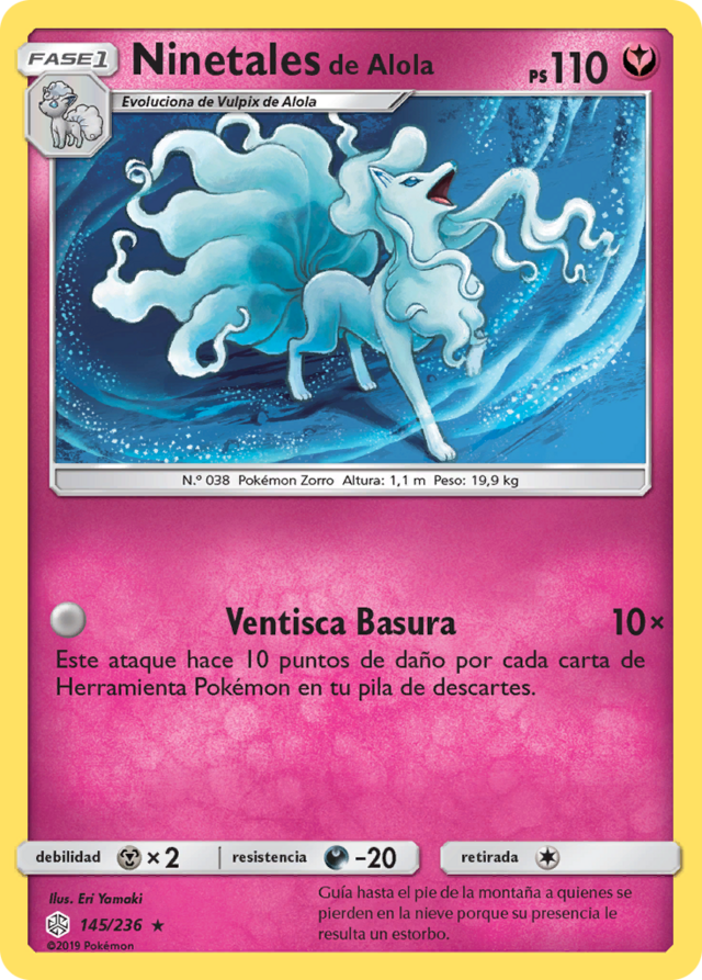 Ninetales de Alola (Eclipse Cósmico TCG) - WikiDex, la enciclopedia Pokémon