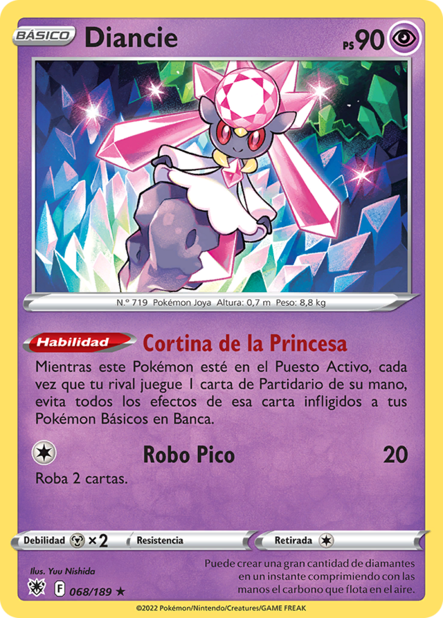 Diancie (Resplandor Astral TCG) - WikiDex, la enciclopedia Pokémon