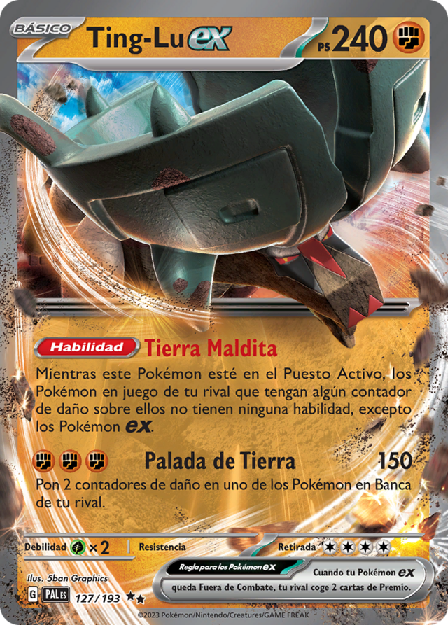 Ting-Lu ex (Evoluciones en Paldea TCG) - WikiDex, la enciclopedia Pokémon
