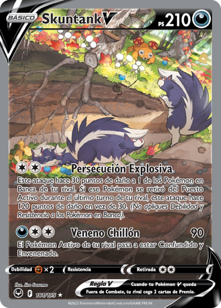 Skuntank V (Tempestad Plateada TCG) - WikiDex, la enciclopedia Pokémon