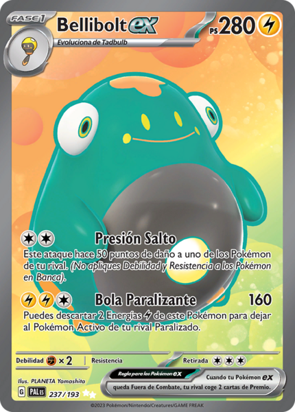 Bellibolt ex (Evoluciones en Paldea TCG) - WikiDex, la enciclopedia Pokémon