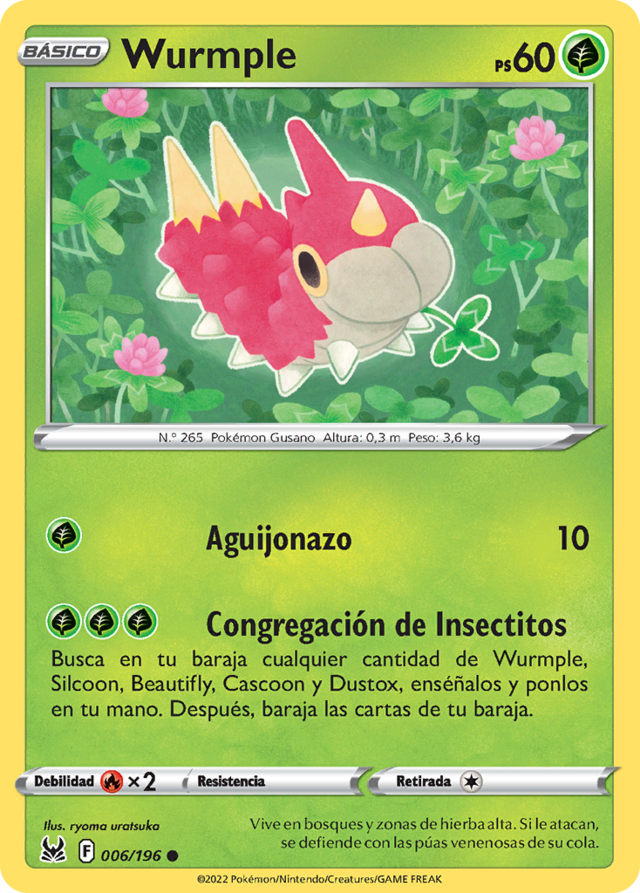 Wurmple (Origen Perdido TCG) - WikiDex, la enciclopedia Pokémon