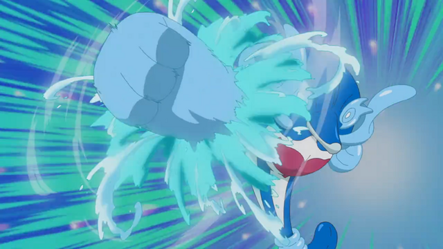 Archivo:EP1278 Palafin heroica usando puño jet.png - WikiDex, la enciclopedia Pokémon