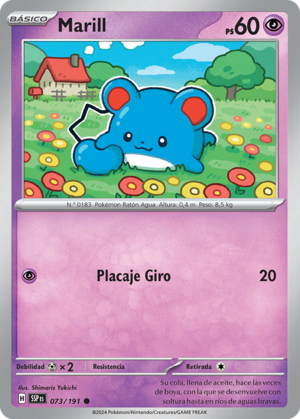 Marill (Chispas Fulgurantes TCG) - WikiDex, la enciclopedia Pokémon