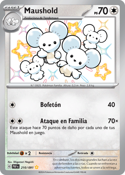 Maushold (Escarlata y Púrpura TCG) - WikiDex, la enciclopedia Pokémon