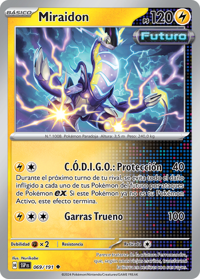 Miraidon (Chispas Fulgurantes TCG) - WikiDex, la enciclopedia Pokémon