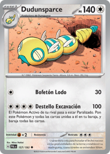 Dunsparce (Evoluciones en Paldea TCG) - WikiDex, la enciclopedia Pokémon