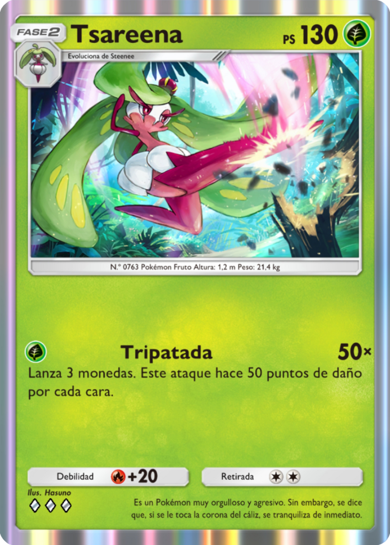 Tsareena (Guardianes Celestiales TCG Pocket) - WikiDex, la enciclopedia Pokémon