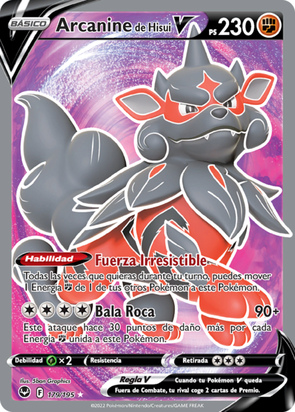 Arcanine de Hisui V (Tempestad Plateada TCG) - WikiDex, la enciclopedia Pokémon
