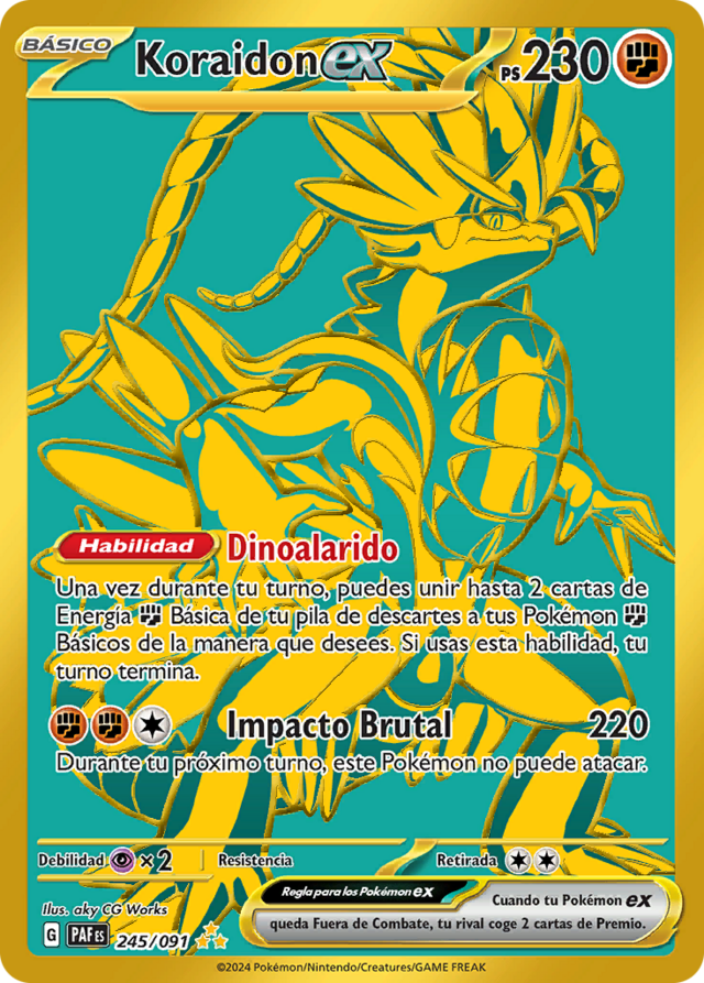 Archivo:Koraidon ex (Destinos de Paldea TCG).png - WikiDex, la enciclopedia Pokémon