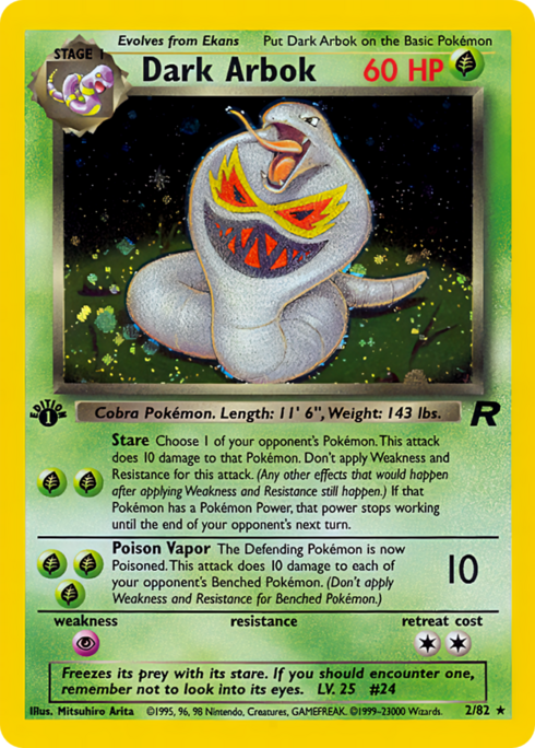 Dark Arbok (Team Rocket TCG) - WikiDex, la enciclopedia Pokémon