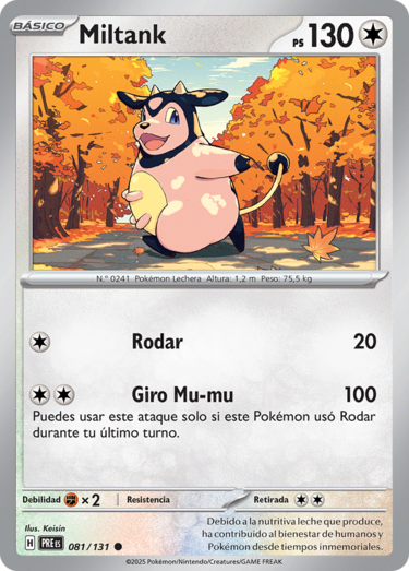 Miltank (Evoluciones Prismáticas TCG) - WikiDex, la enciclopedia Pokémon