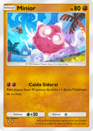 Minior (Guardianes Celestiales TCG Pocket) - WikiDex, la enciclopedia Pokémon