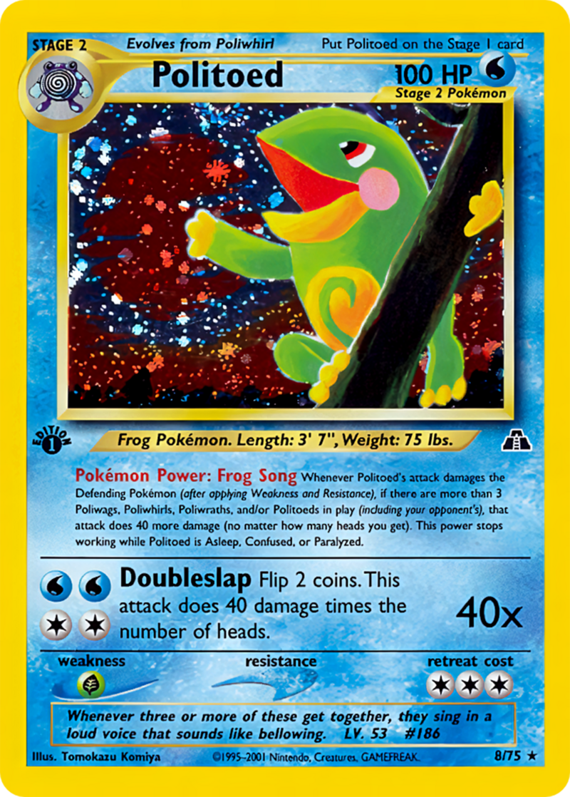 Politoed (Neo Discovery TCG) - WikiDex, la enciclopedia Pokémon