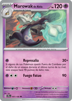 Marowak de Alola (Aventuras Compartidas TCG)/Marowak de Alola (Juntos ...