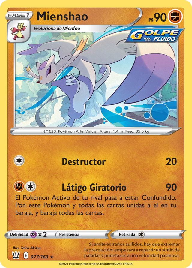 Mienshao (Estilos de Combate TCG) - WikiDex, la enciclopedia Pokémon