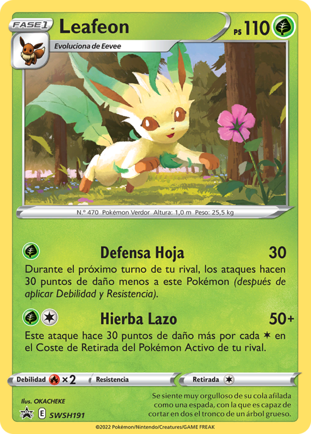 Leafeon (SWSH Promo 191 TCG) - WikiDex, la enciclopedia Pokémon