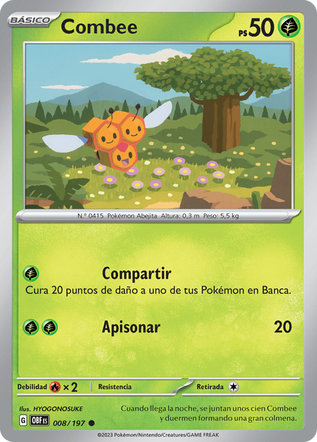 Combee (Llamas Obsidianas TCG) - WikiDex, la enciclopedia Pokémon