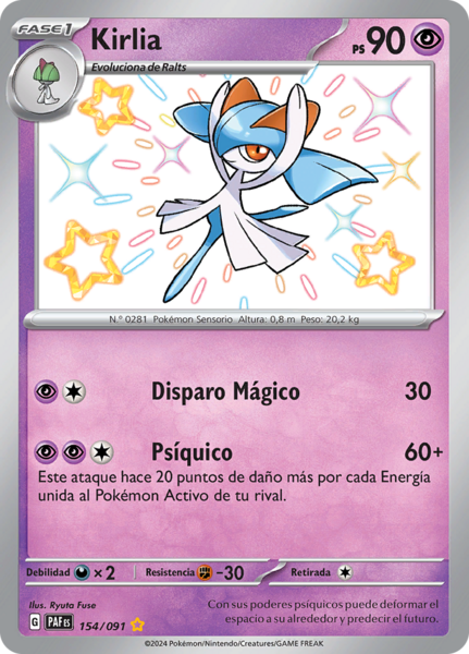 Kirlia (Escarlata y Púrpura TCG) - WikiDex, la enciclopedia Pokémon