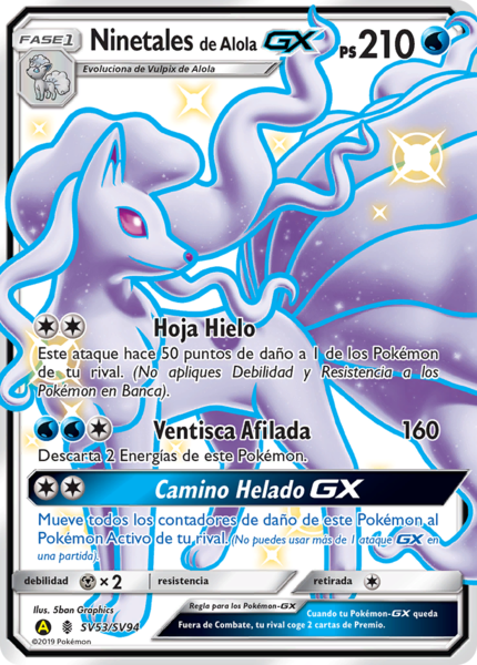 Ninetales de Alola-GX (Albor de Guardianes TCG) - WikiDex, la enciclopedia Pokémon
