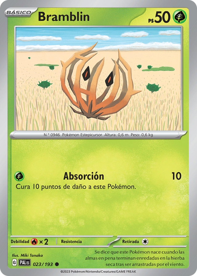 Bramblin (Evoluciones en Paldea 23 TCG) - WikiDex, la enciclopedia Pokémon