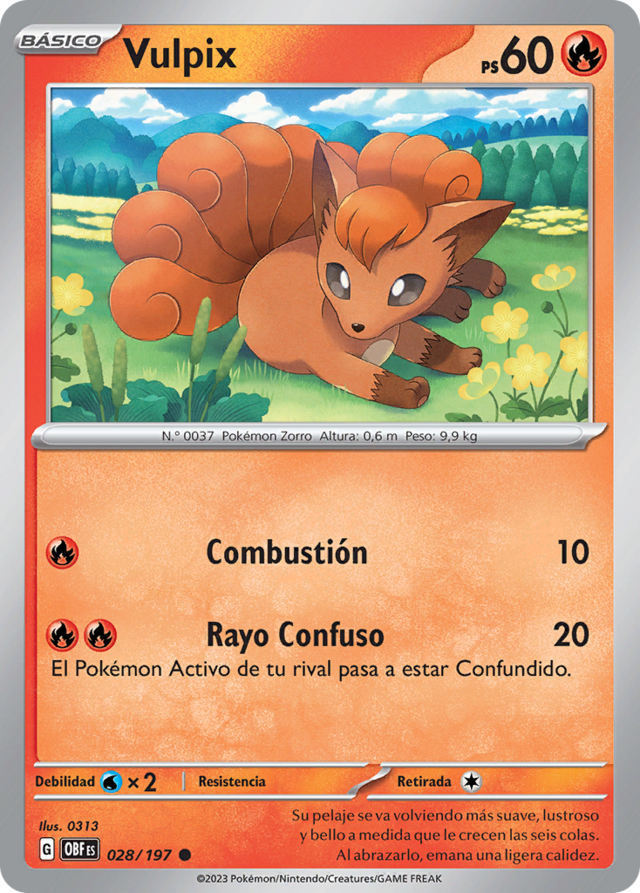 Vulpix (Llamas Obsidianas TCG) - WikiDex, la enciclopedia Pokémon