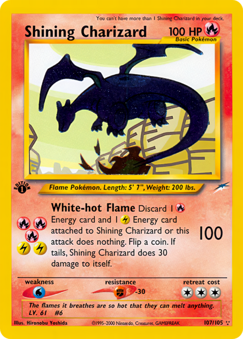Shining Charizard (Neo Destiny TCG) - WikiDex, la enciclopedia Pokémon