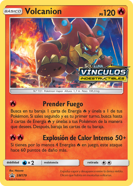 Volcanion (Vínculos Indestructibles TCG) - WikiDex, la enciclopedia Pokémon