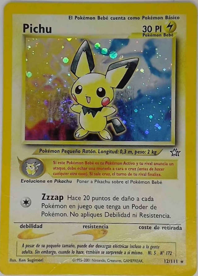 Pichu (Neo Génesis TCG) - WikiDex, la enciclopedia Pokémon