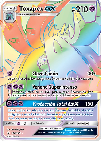 Toxapex-GX (Albor de Guardianes TCG) - WikiDex, la enciclopedia Pokémon